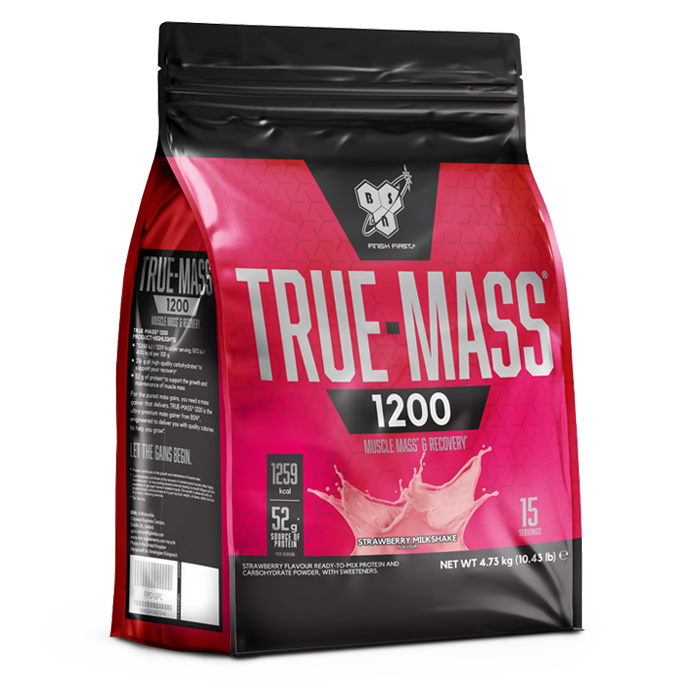 Köp True Mass 1200, 15 Servings, Strawberry - Gymgrossisten.com