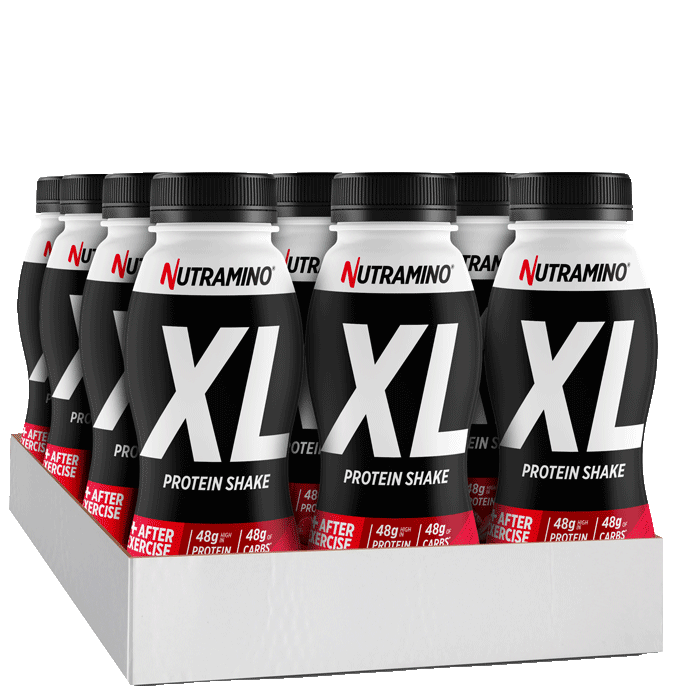 Köp 12 x Nutramino Pro XL ProteinShake, 475 ml, Jordgubb ...