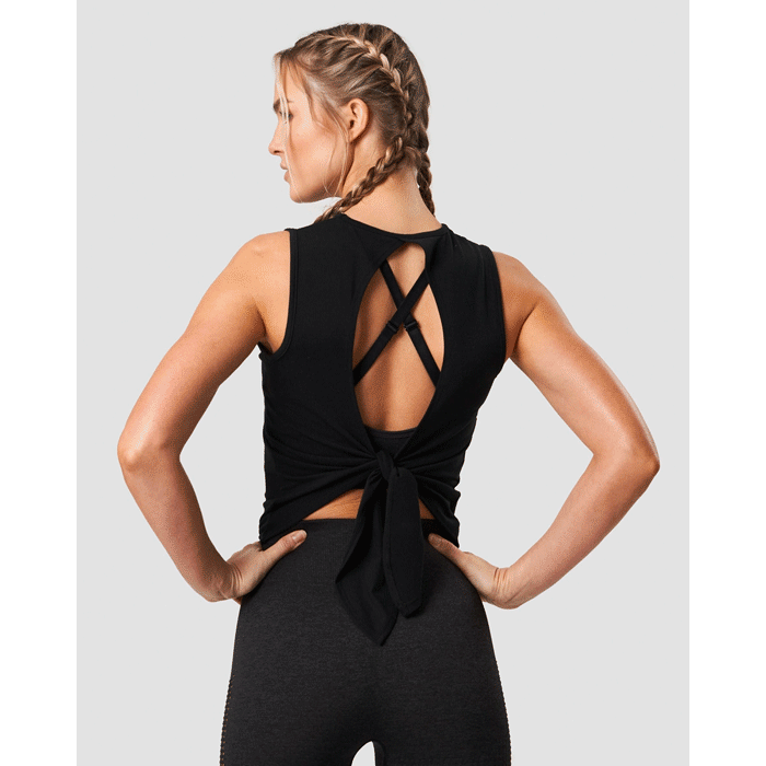 Köp Empowering Open Back Tank, Black, M - Gymgrossisten.com