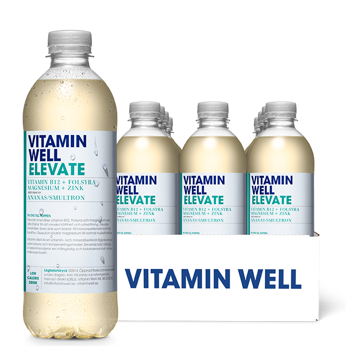 Köp 12 x Vitamin Well, 500ml, Elevate | Gymgrossisten