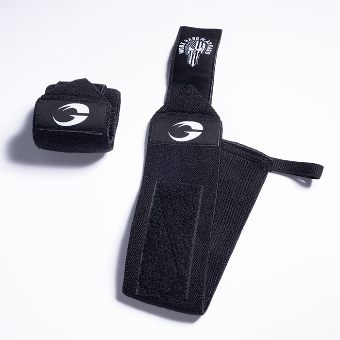 Köp Hardcore Wrist Wraps 18 inch, Black/White | Gymgrossisten