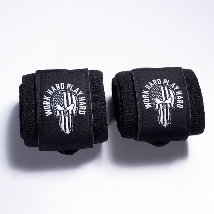 Köp Hardcore Wrist Wraps 18 inch, Black/White | Gymgrossisten