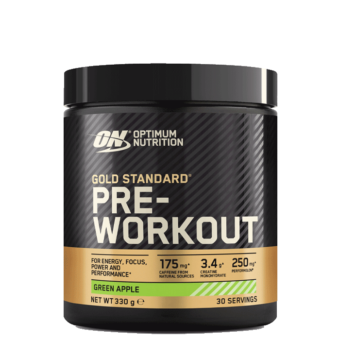 Köp Gold Standard Pre-Workout, 330g, Green Apple - Gymgrossisten.com