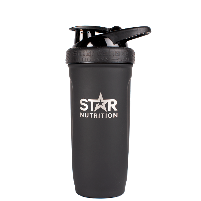Köp Star Nutrition Stainless Steel Shaker Black 900ml | Gymgrossisten