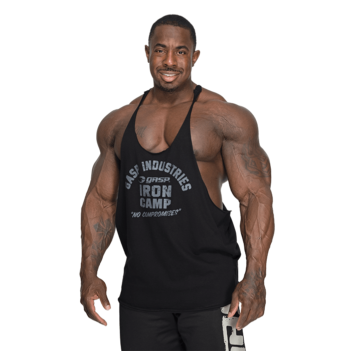 Köp GASP Stringer, Black/Grey, L | Gymgrossisten