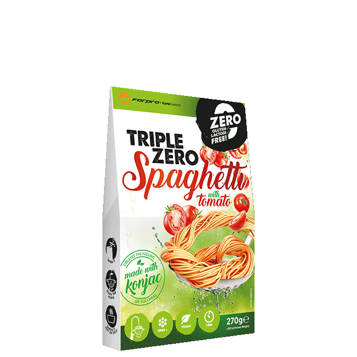Köp Triple Zero Pasta Spagetti Tomat 270 g | Gymgrossisten