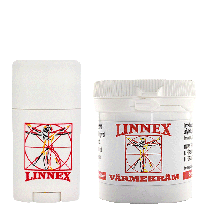 Köp Linnex Stick Liniment 50 g + Värmekräm Burk 100 ml | Gymgrossisten