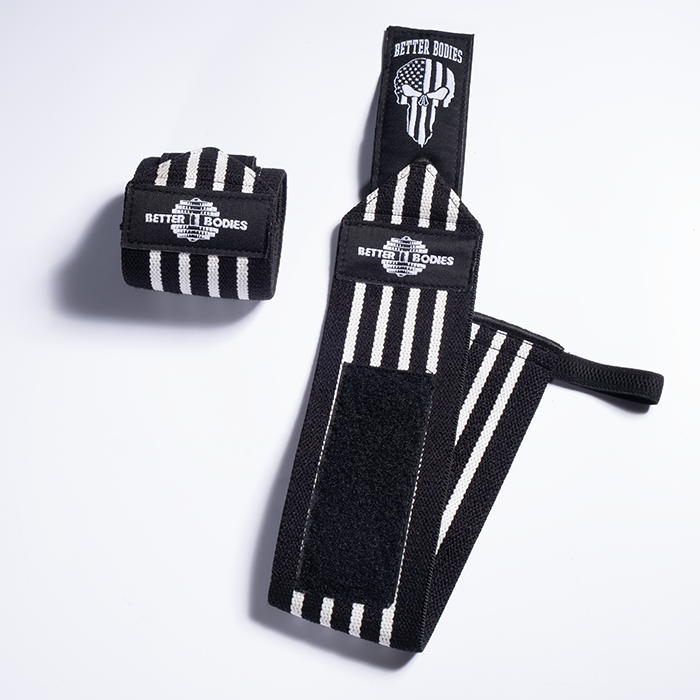Köp Wrist Wraps 18 inch, Black/White | Gymgrossisten