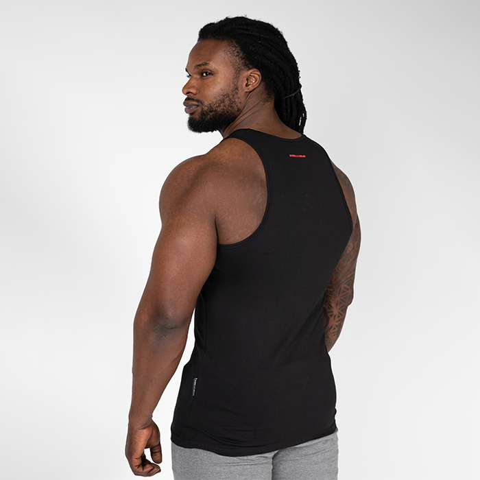 Köp Adams Stretch Tank Top, Black, M | Gymgrossisten