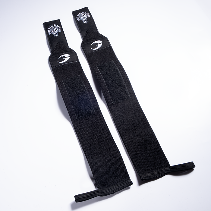 Köp Hardcore Wrist Wraps 18 inch, Black/White | Gymgrossisten