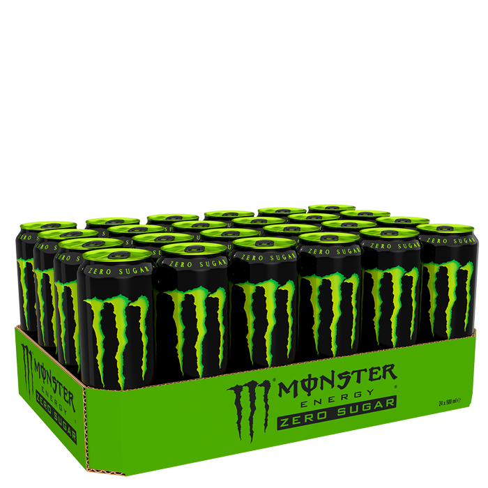 Köp 24 x Monster Energy 50 cl Green Zero Sugar | Gymgrossisten