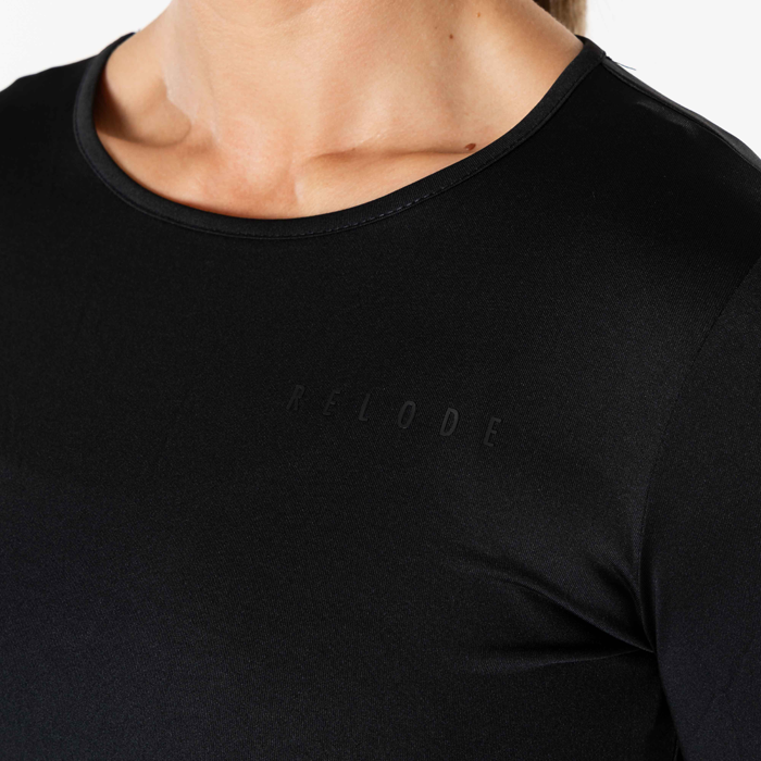 Köp Relode Clean Longsleeve, Black, S | Gymgrossisten