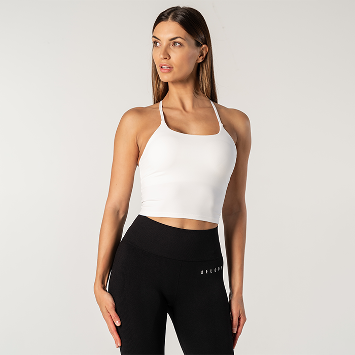 Köp Relode Core Singlet Top, White, L | Gymgrossisten
