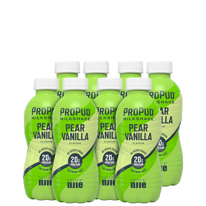 Köp 8 x ProPud Protein Milkshake, 330 ml, Pear vanilla | Gymgrossisten.com